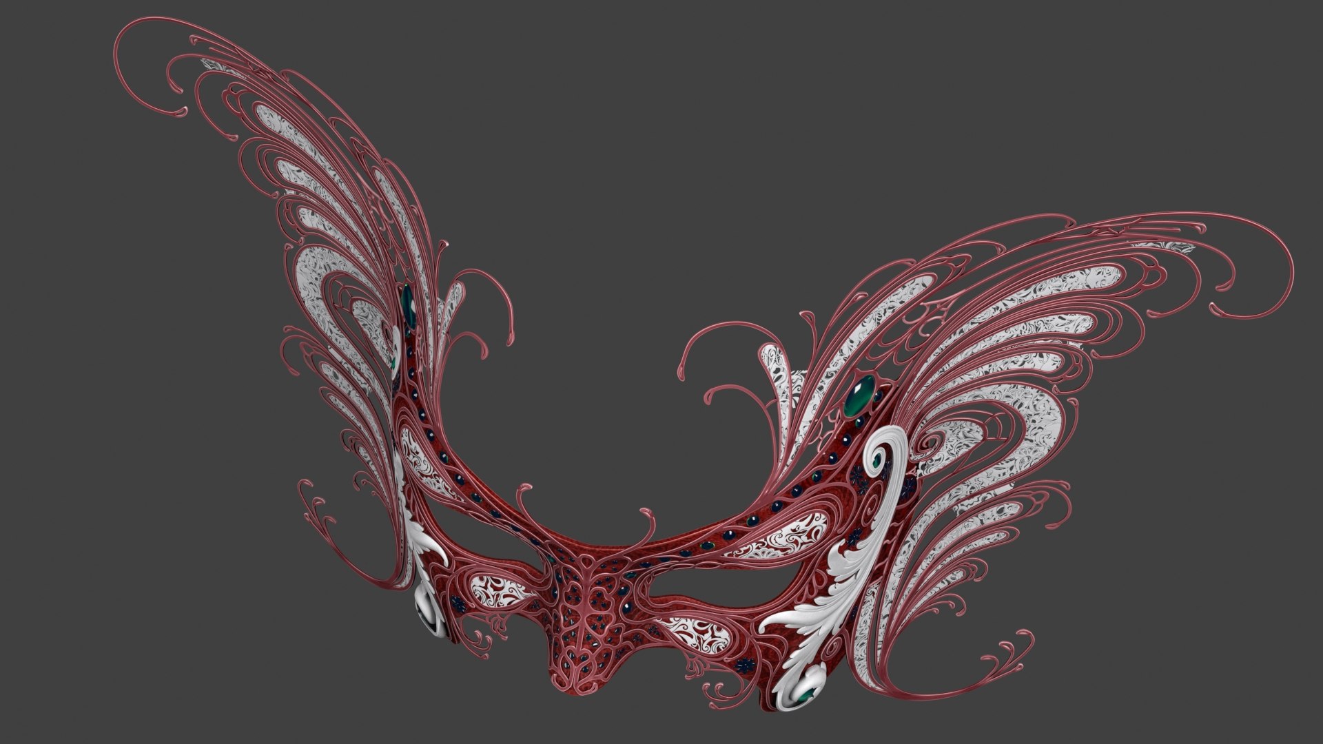 Mask Butterfly 3d Model