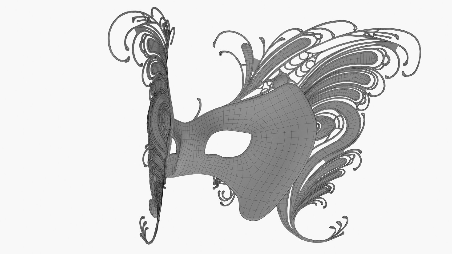 Mask Butterfly 3d Model