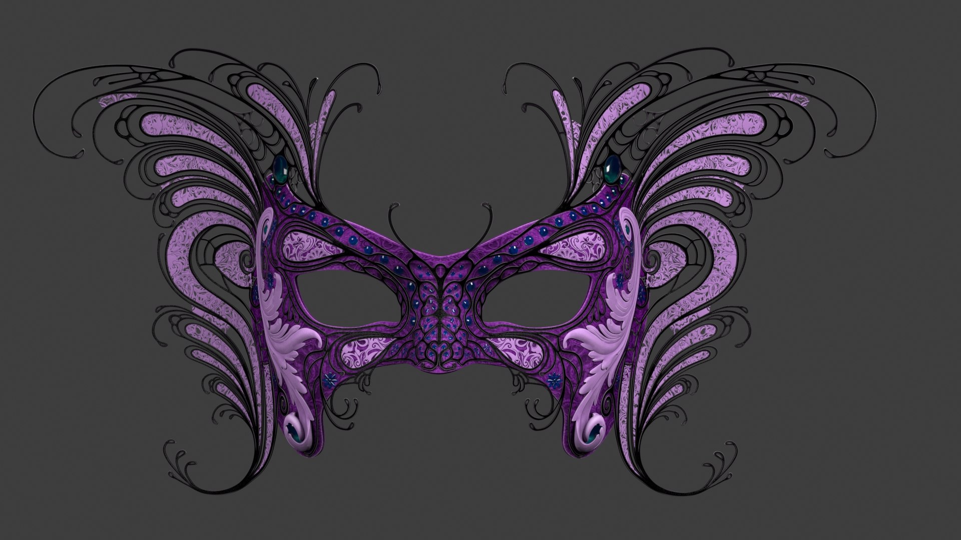 Mask Butterfly 3d Model
