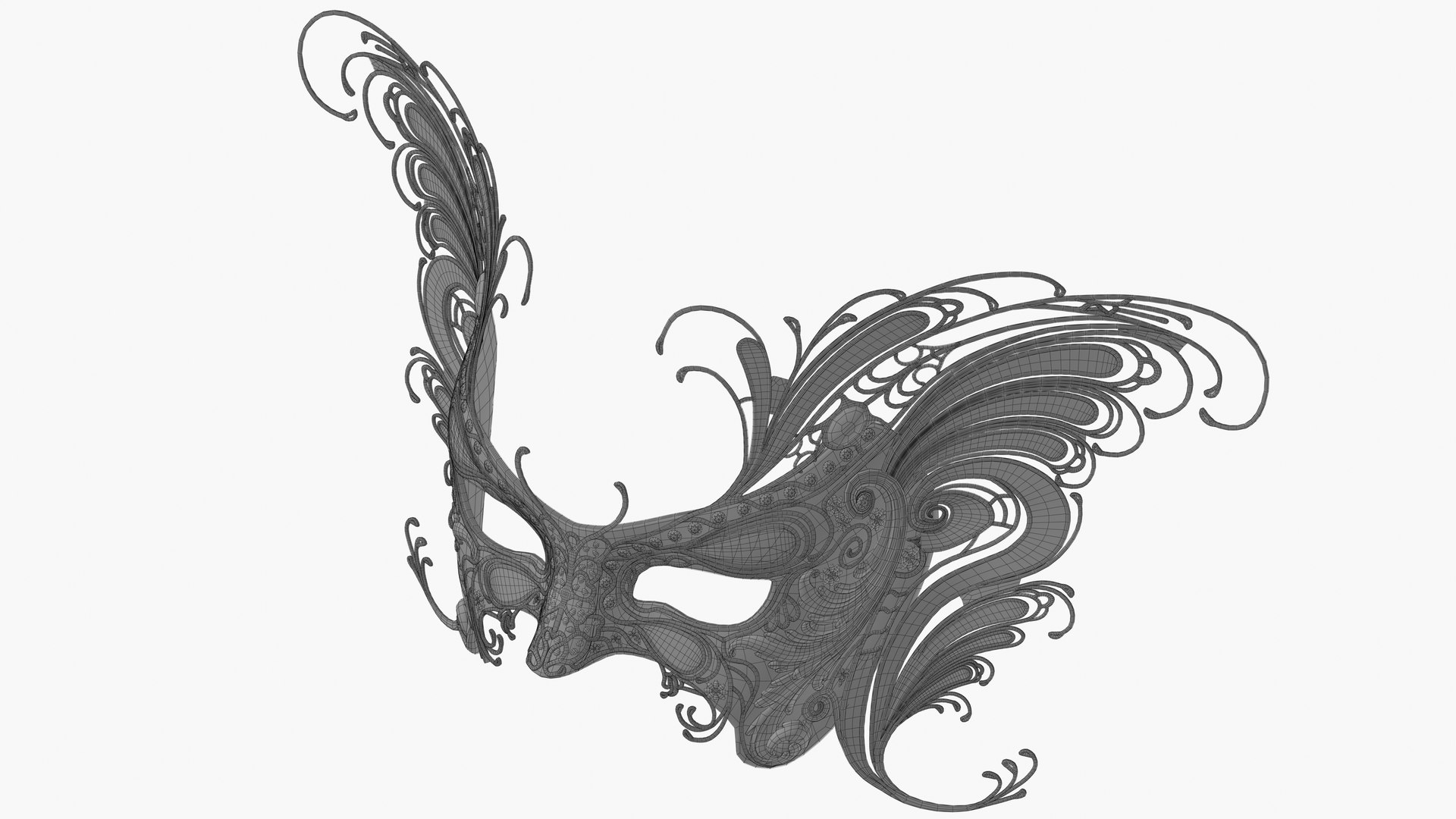 Mask Butterfly 3d Model