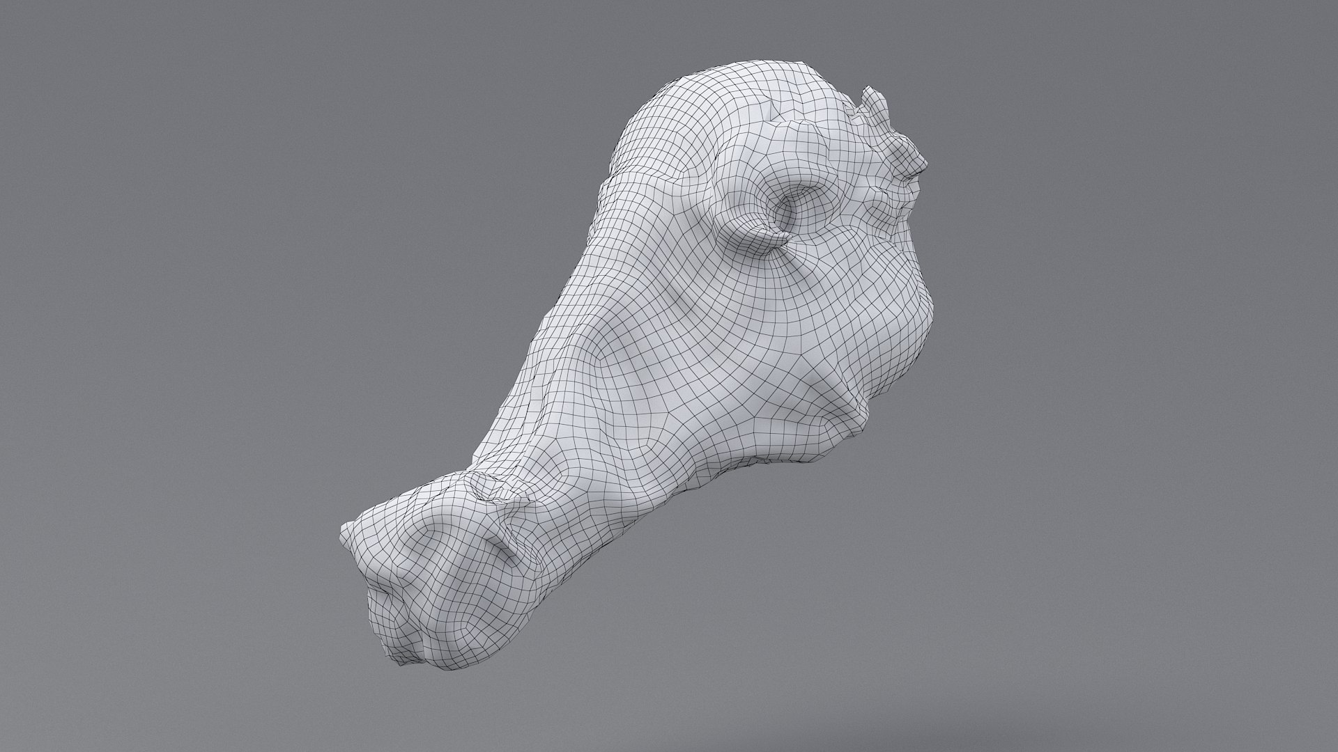 3D Realistic Fried Chicken Leg model - TurboSquid 1771727