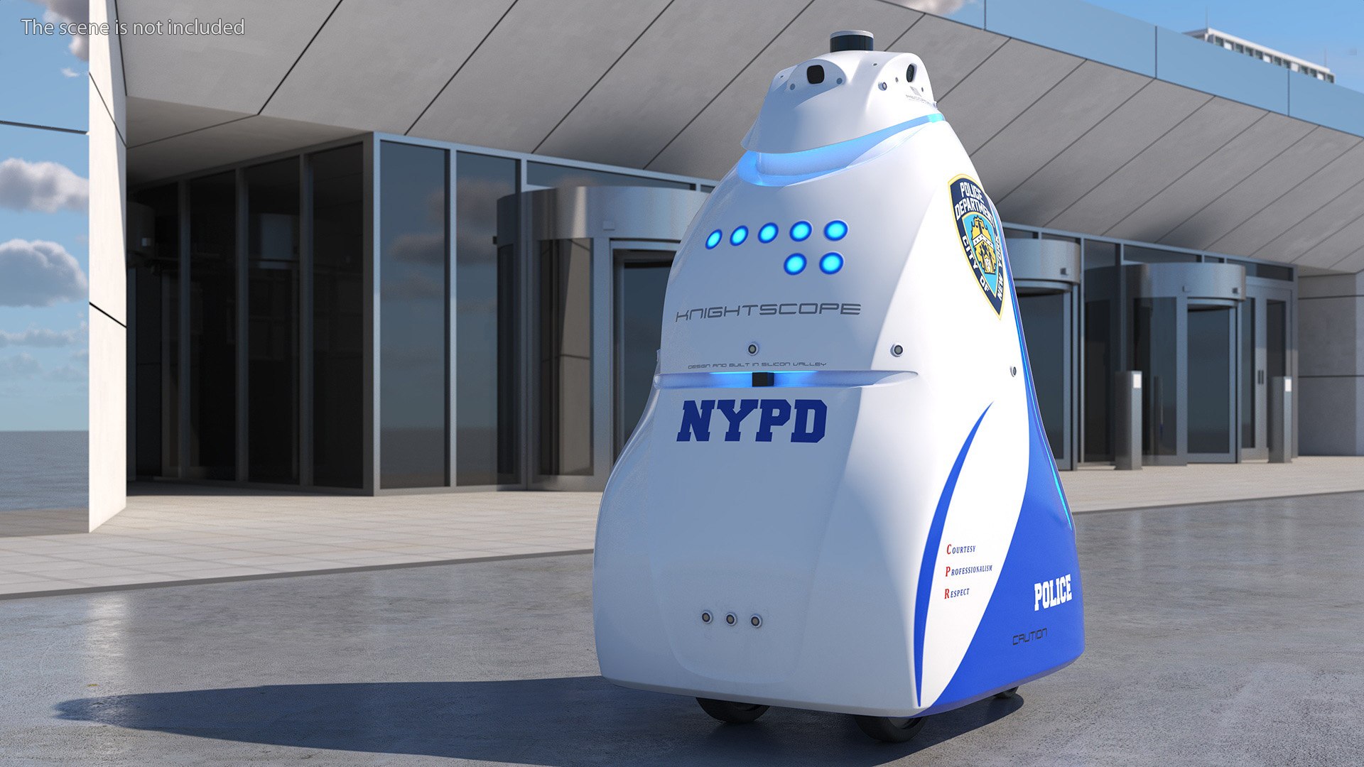 3D NYPD K5 Autonomous Security Robot Rigged Model - TurboSquid 2167681