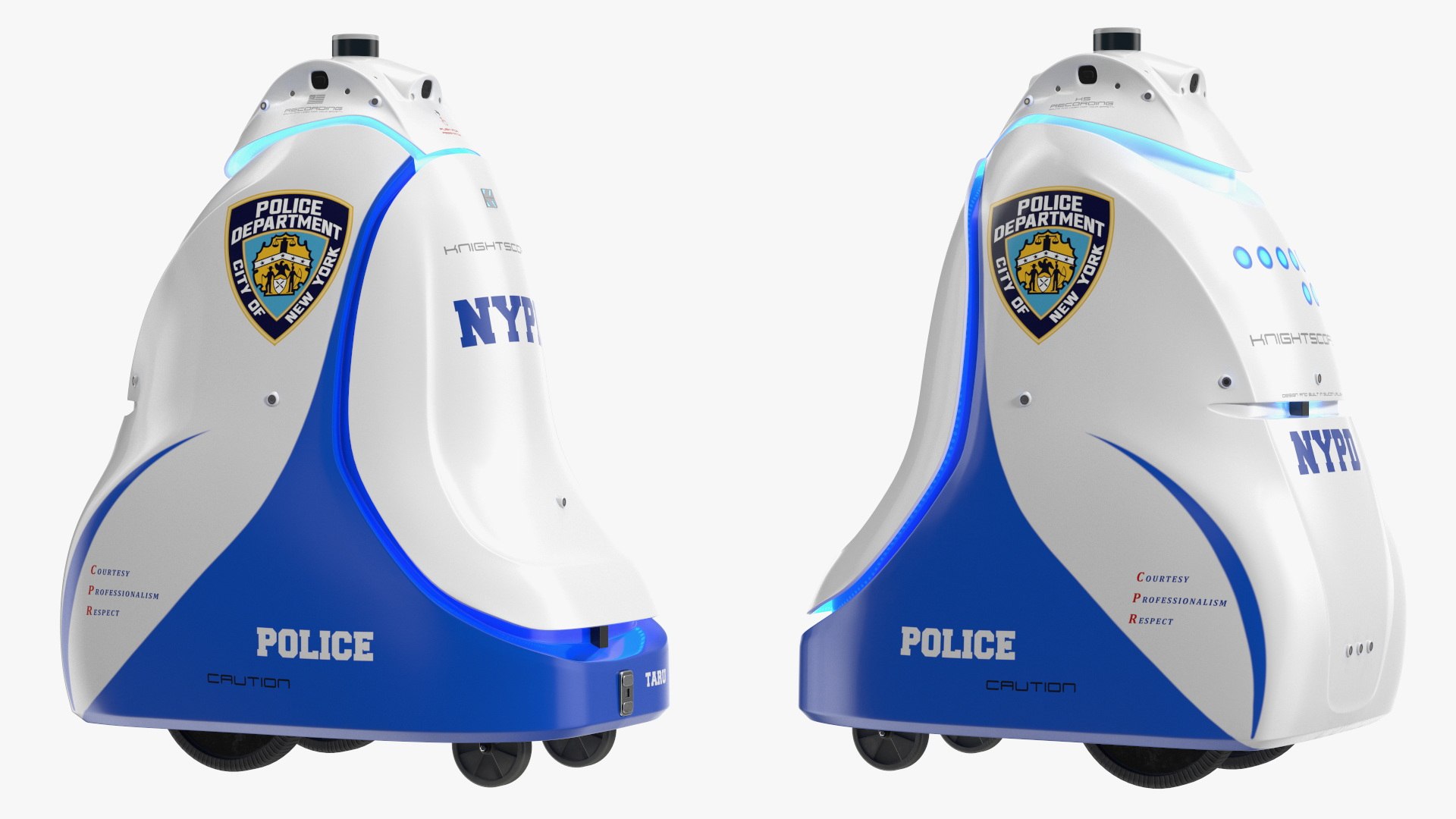 3d Nypd K5 Autonomous Security Robot Rigged Model Turbosquid 2167681