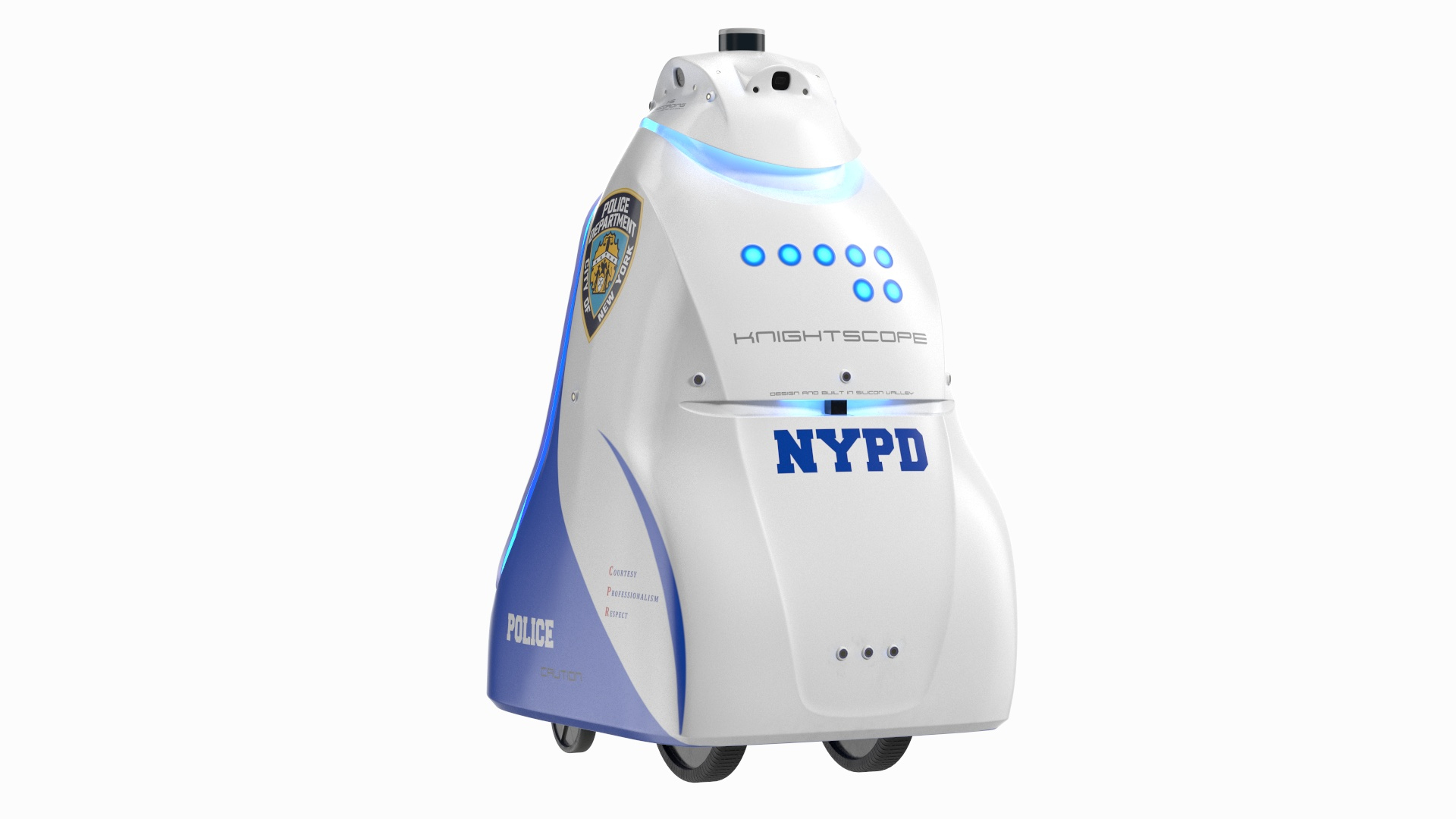 3D NYPD K5 Autonomous Security Robot Rigged Model - TurboSquid 2167681