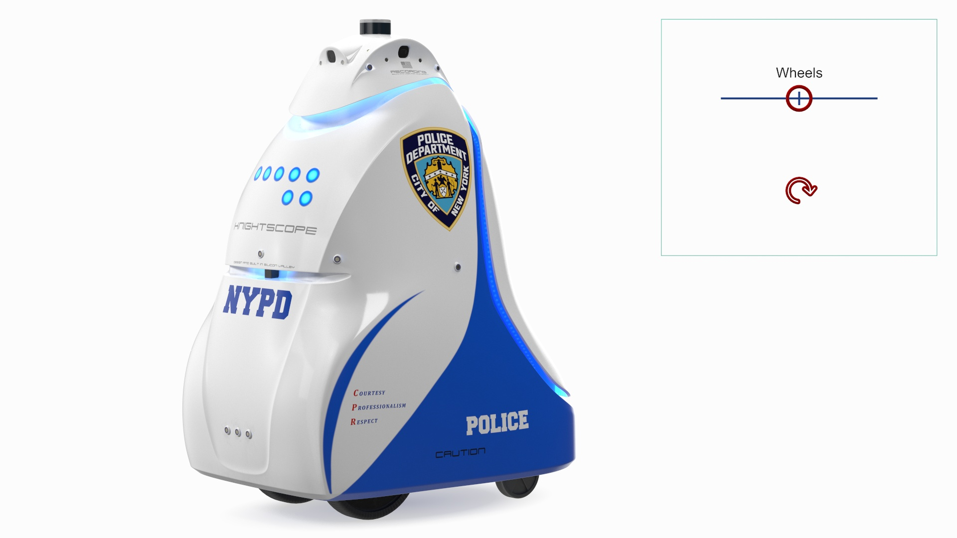 3d Nypd K5 Autonomous Security Robot Rigged Model Turbosquid 2167681