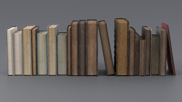 modelo 3d Old Books Collection PBR - TurboSquid 2037093