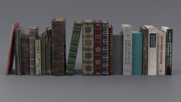 modelo 3d Old Books Collection PBR - TurboSquid 2037093