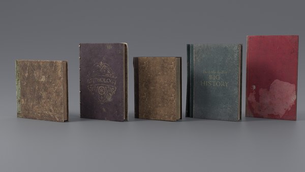modelo 3d Old Books Collection PBR - TurboSquid 2037093