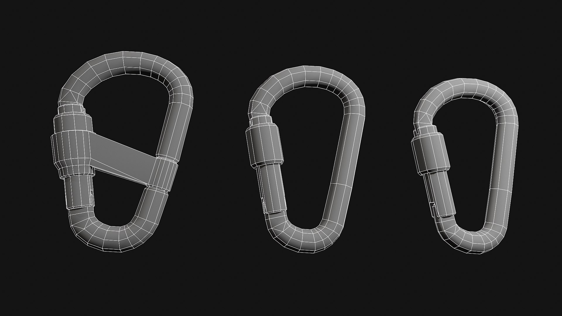 Game Ready Carabiners 3D model - TurboSquid 1935939