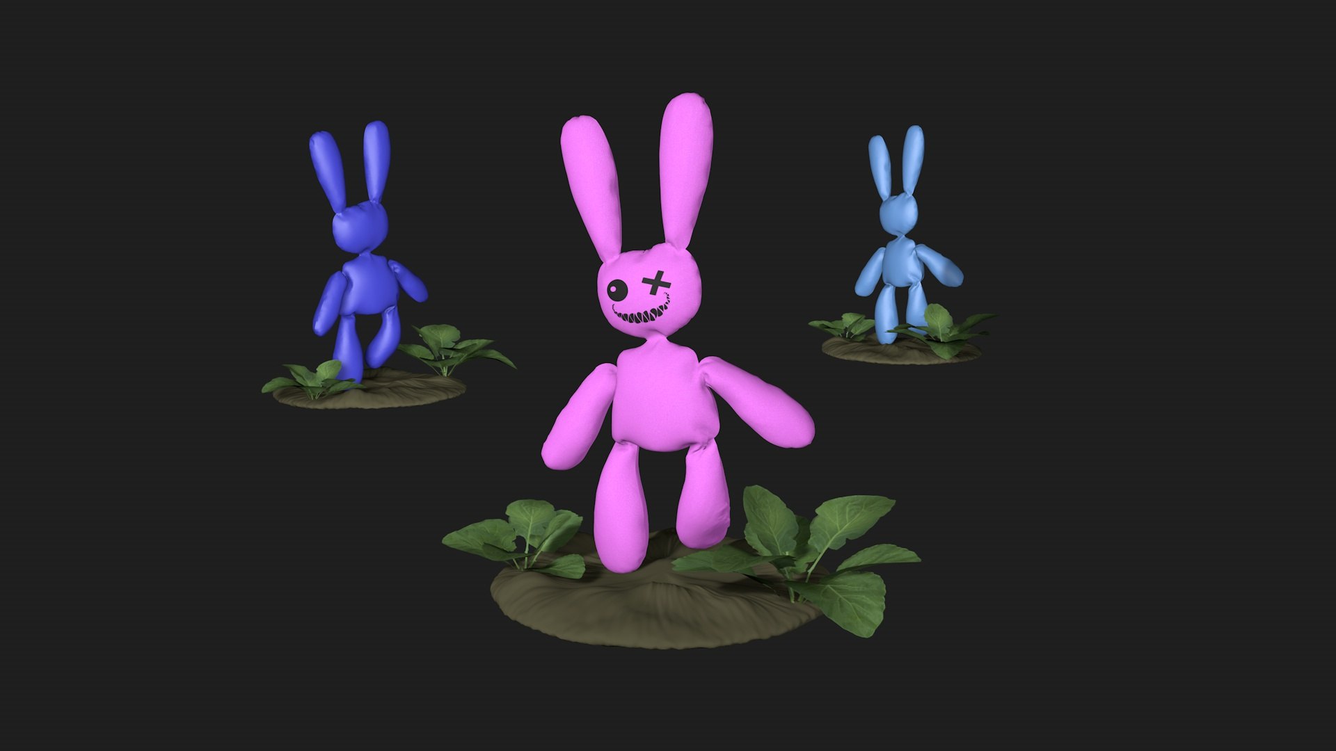 Rabbit Leaves Model - TurboSquid 1704687