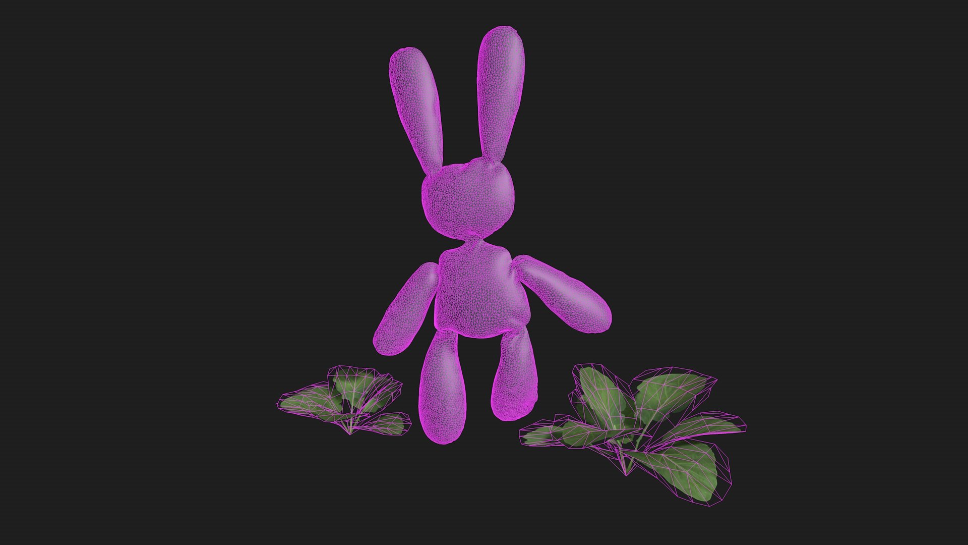 Rabbit Leaves Model - TurboSquid 1704687