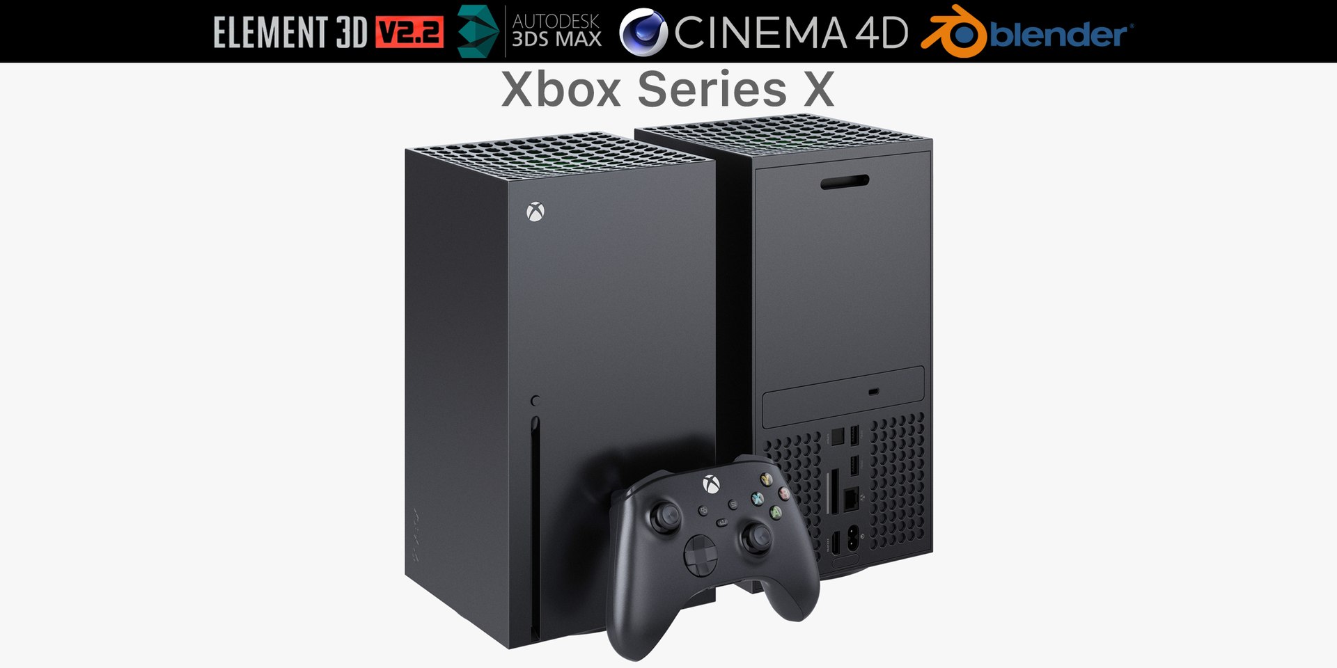Xbox series x console 3D model - TurboSquid 1486932