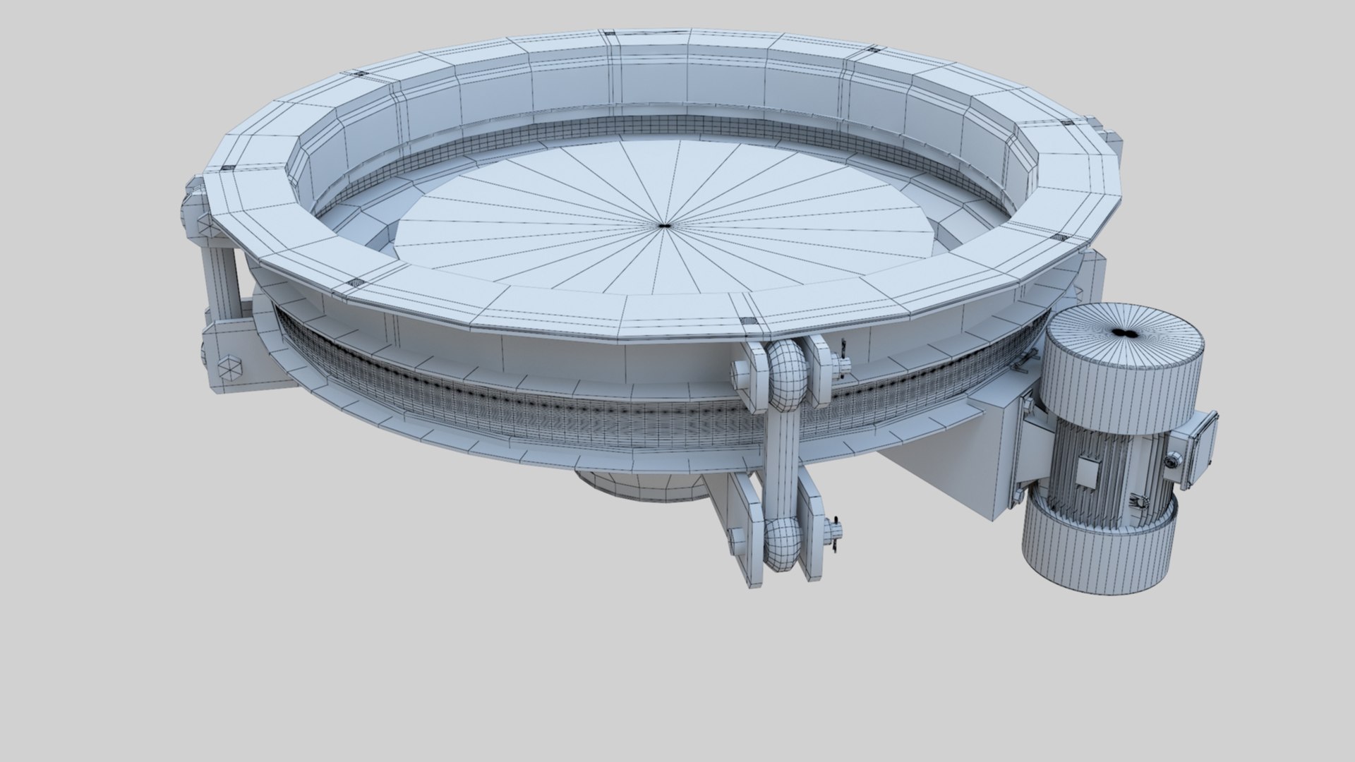 Rotoflow Silo Discharger - Wheat Grain Flour Milling Machine 3D ...