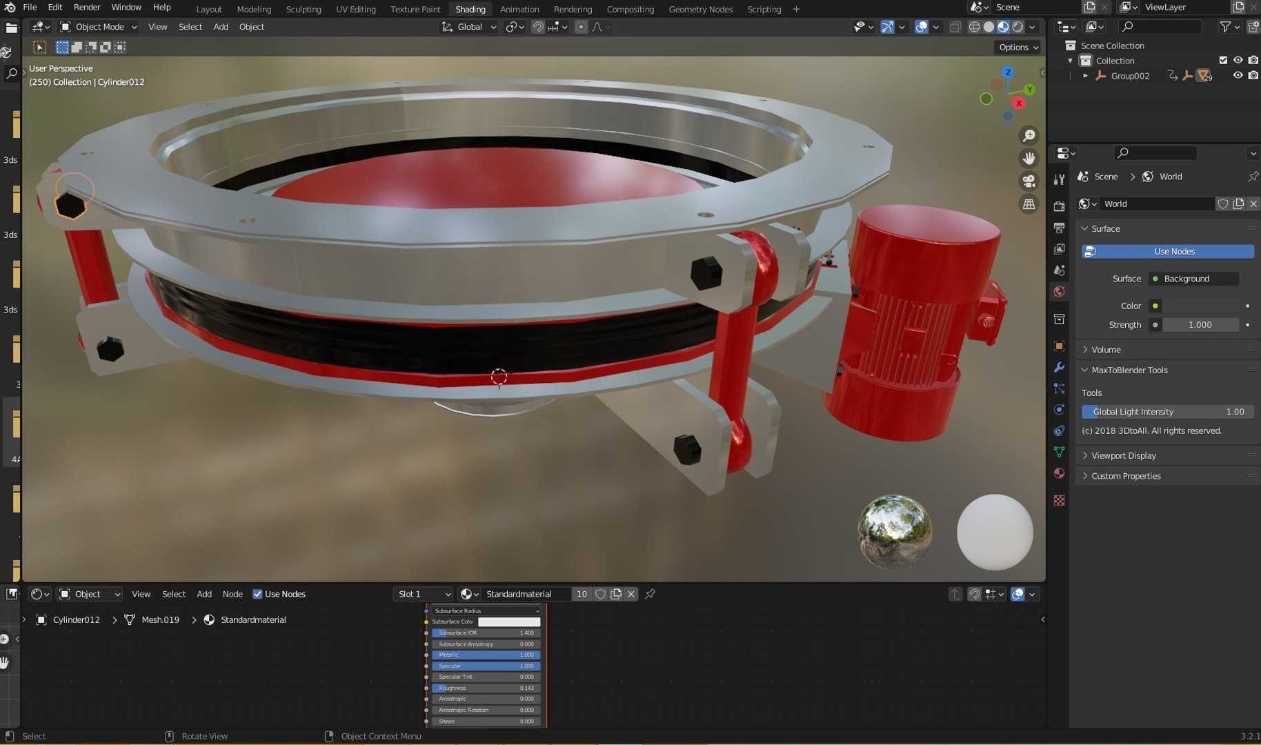Rotoflow Silo Discharger - Wheat Grain Flour Milling Machine 3D ...