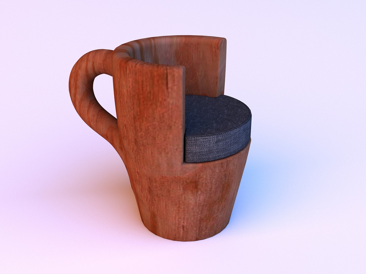 Wood coffee cup chair 3D model 3D model - TurboSquid 1735828