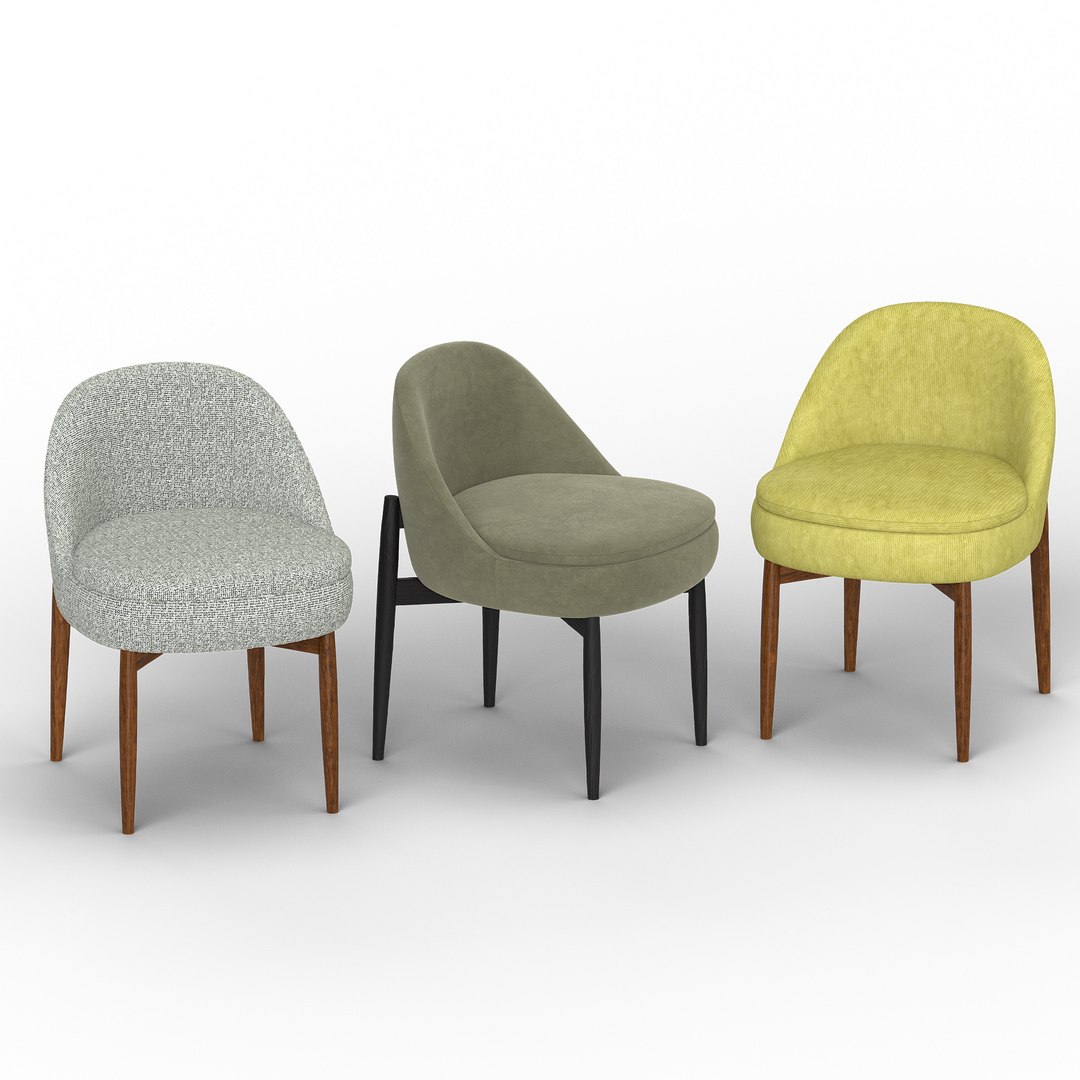 modelo 3d Minotti Sendai chair - TurboSquid 1937850