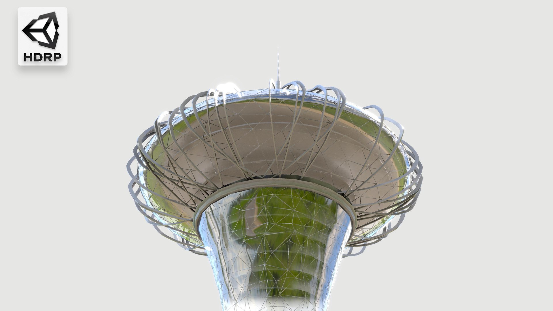 Illuminated Tower Structure Art 3D Model - TurboSquid 2204916
