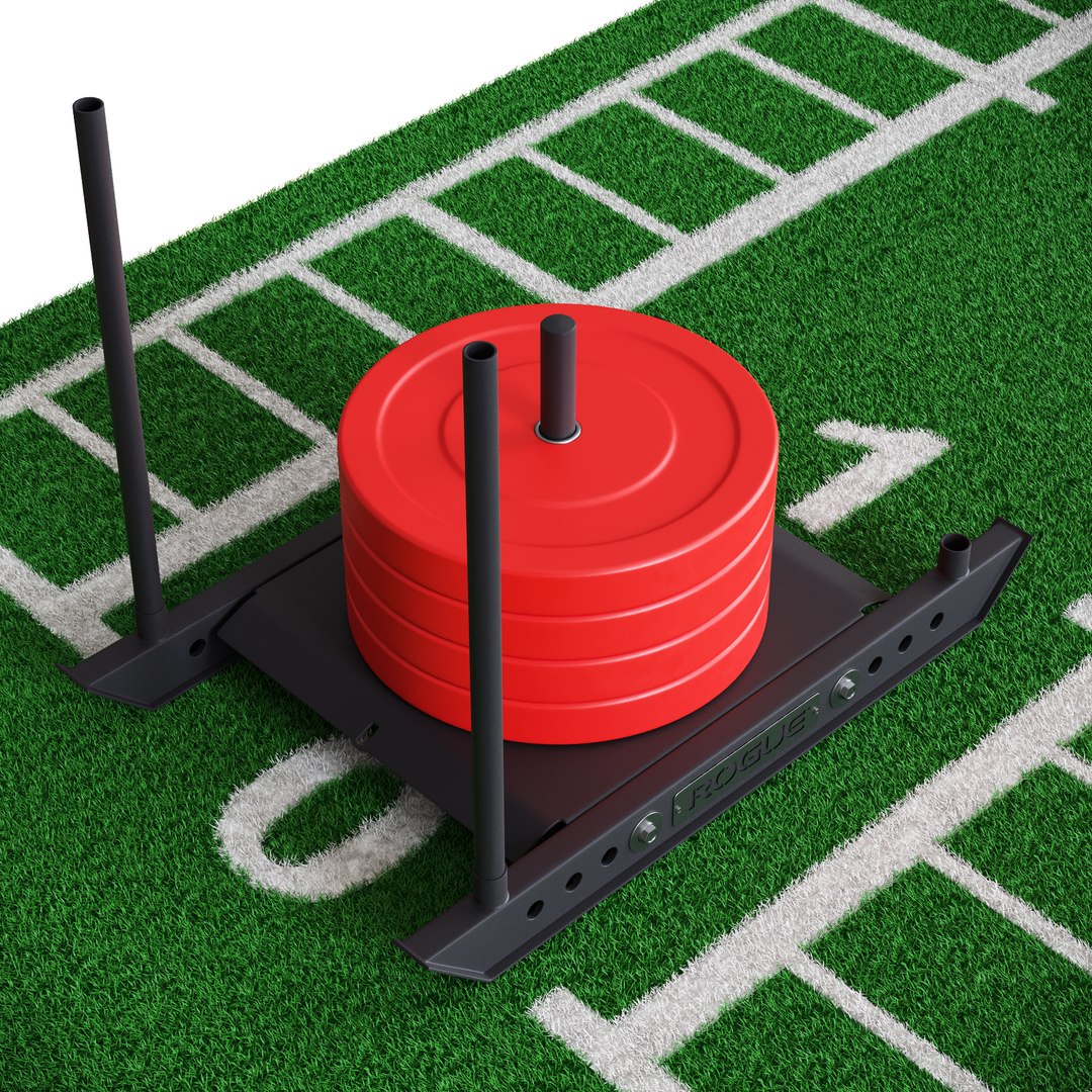 3D Model Gym Sports Flooring - Grass Track And Sled - TurboSquid 1939391