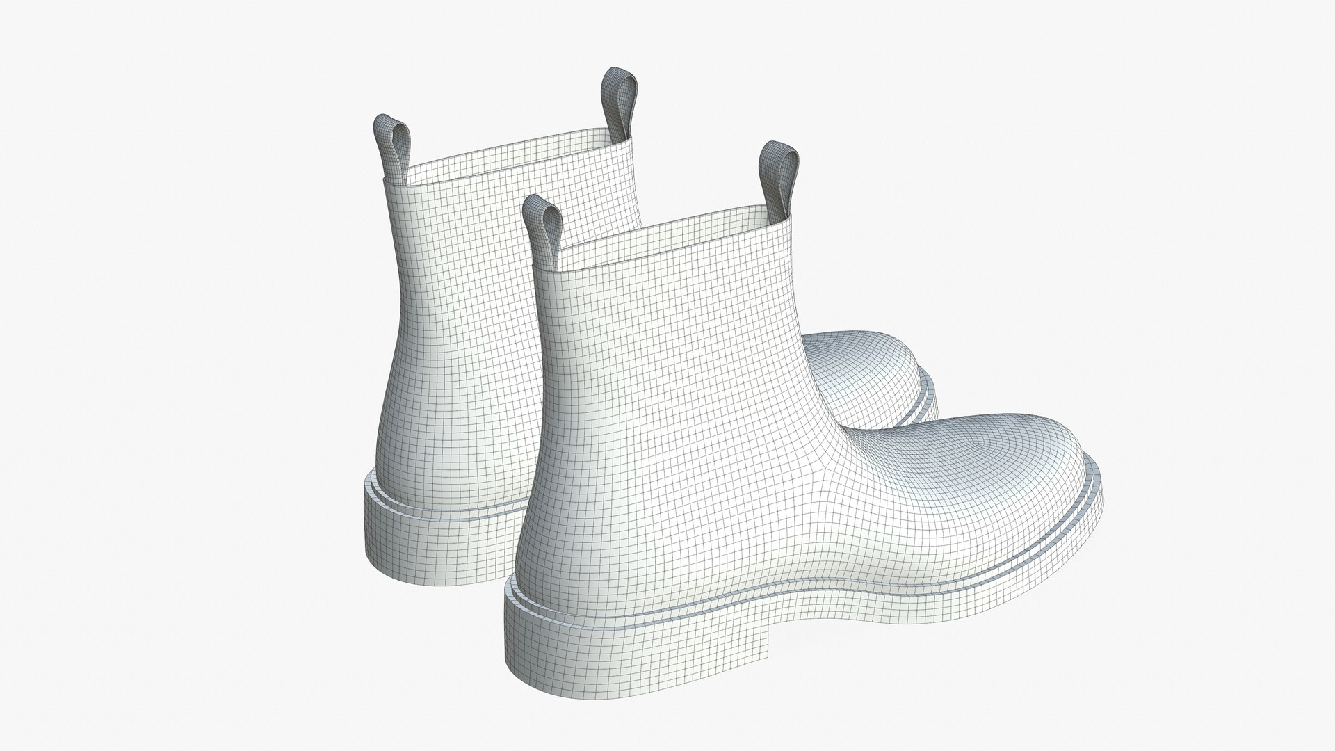 3D Leather Boots Black Realistic model - TurboSquid 1963249