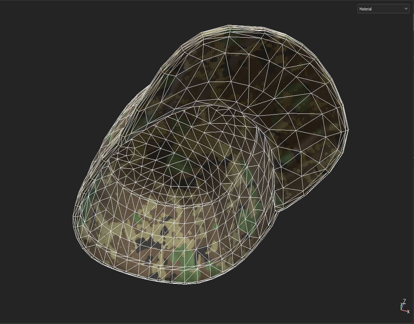 Military Cap 3D Model - TurboSquid 2371292