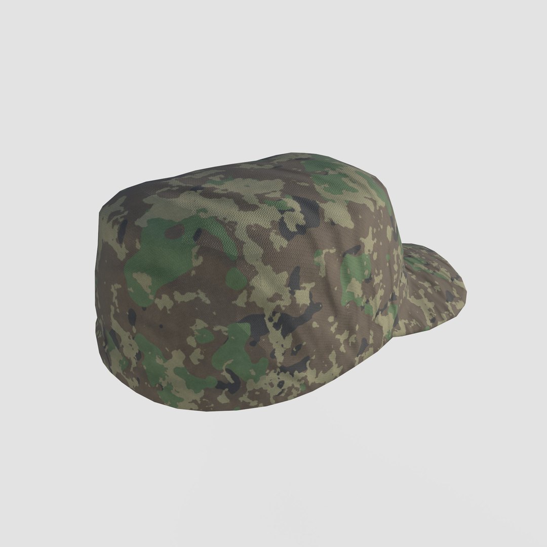 Military Cap 3D Model - TurboSquid 2371292