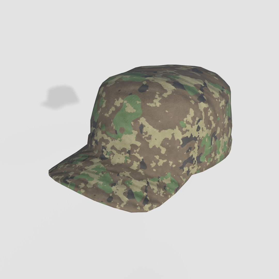 Military Cap 3D Model - TurboSquid 2371292