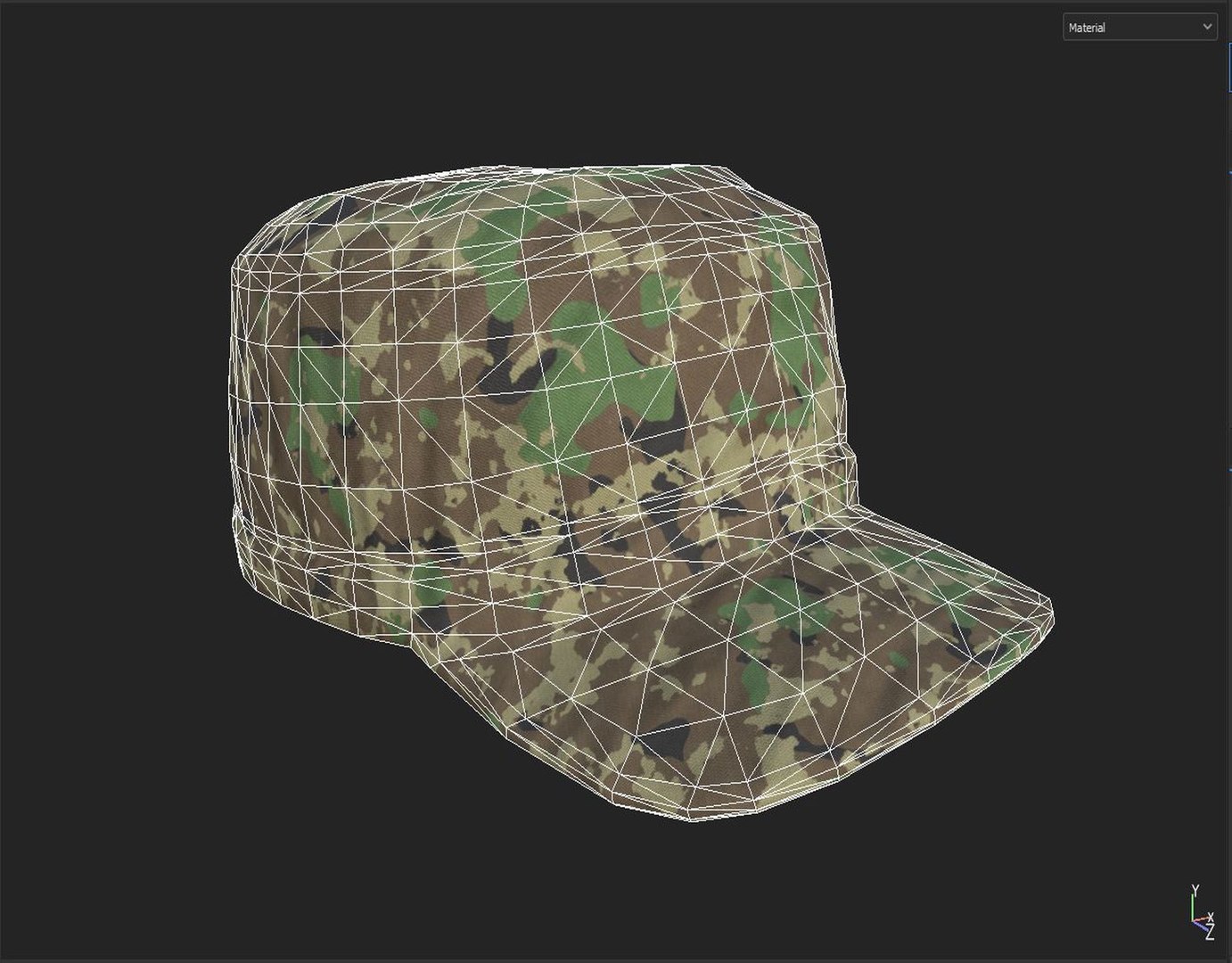 Military Cap 3D Model - TurboSquid 2371292