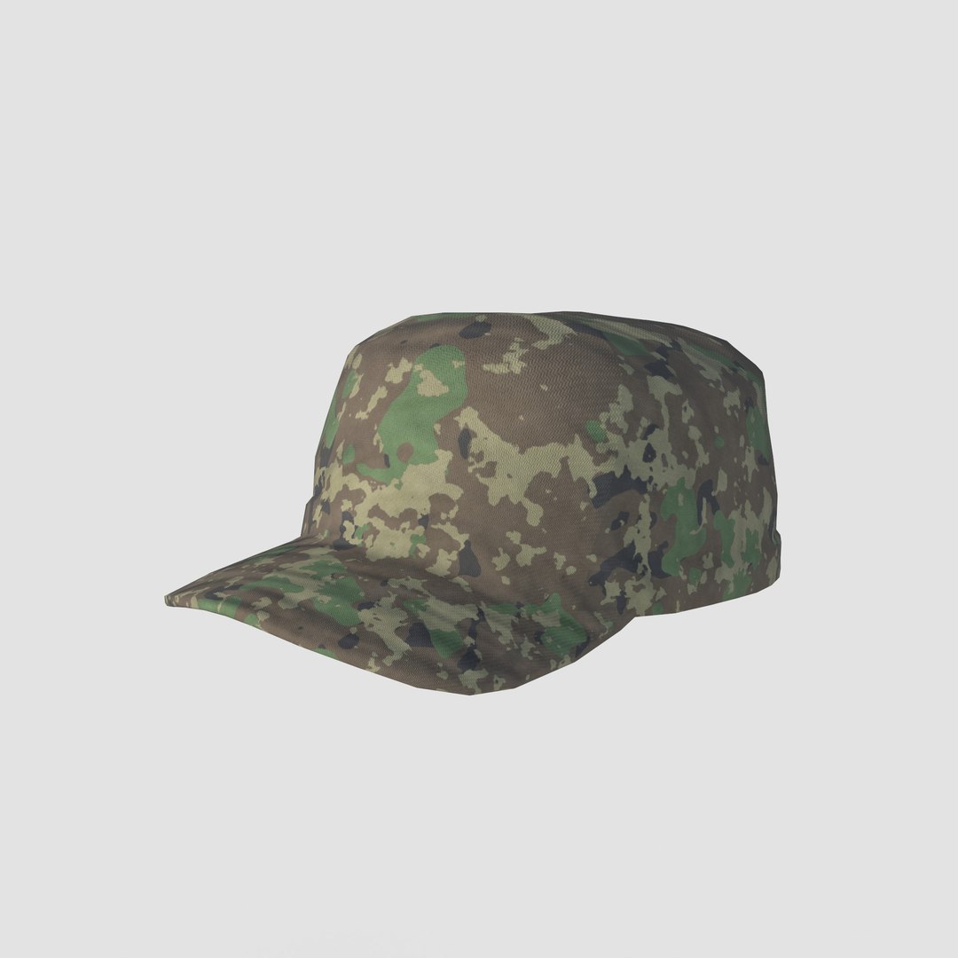 Military Cap 3D Model - TurboSquid 2371292