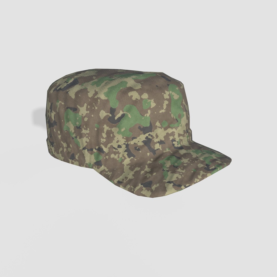 Military Cap 3D Model - TurboSquid 2371292