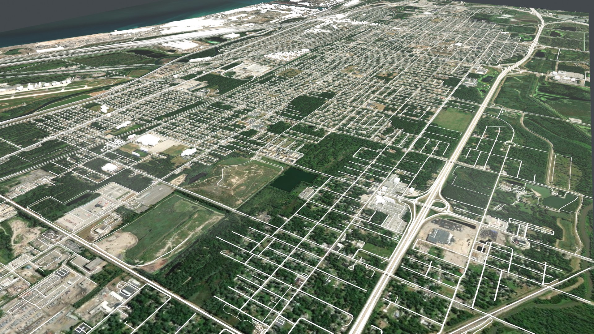 Cityscape Gary Indiana USA 3D Model - TurboSquid 1732768