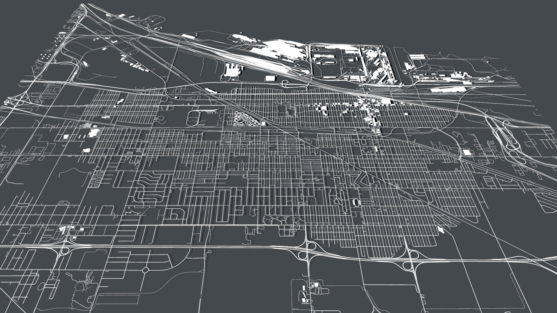Cityscape Gary Indiana USA 3D Model - TurboSquid 1732768