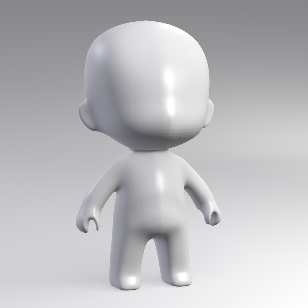 3D Male Chibi Character Model - TurboSquid 2400440