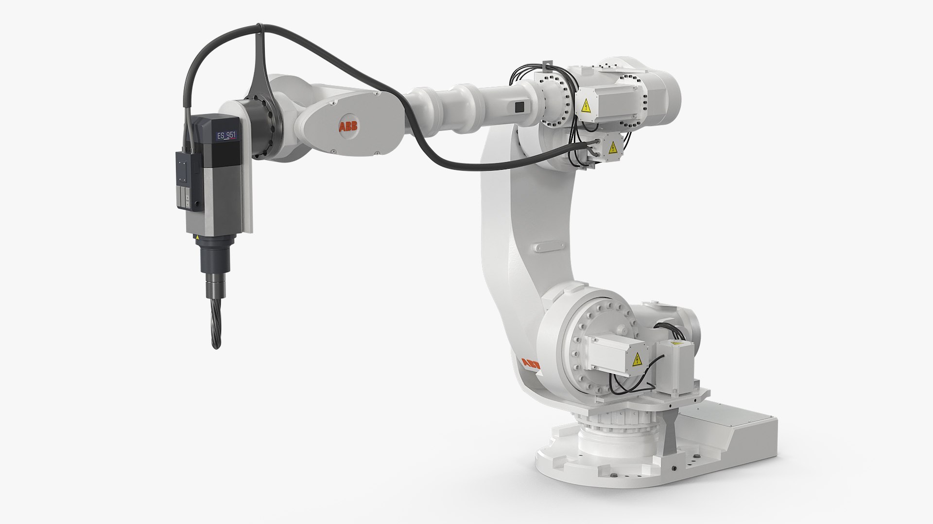 ABB IRB 7600 With Drilling Tool White Rigged For Cinema 4D Model ...