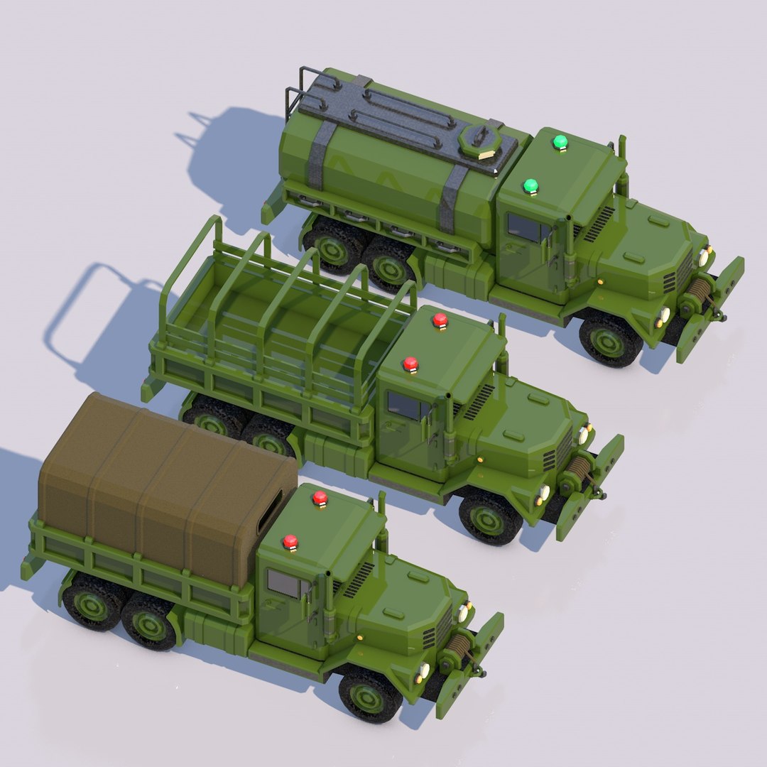 3D Military Truck Model - TurboSquid 1950376