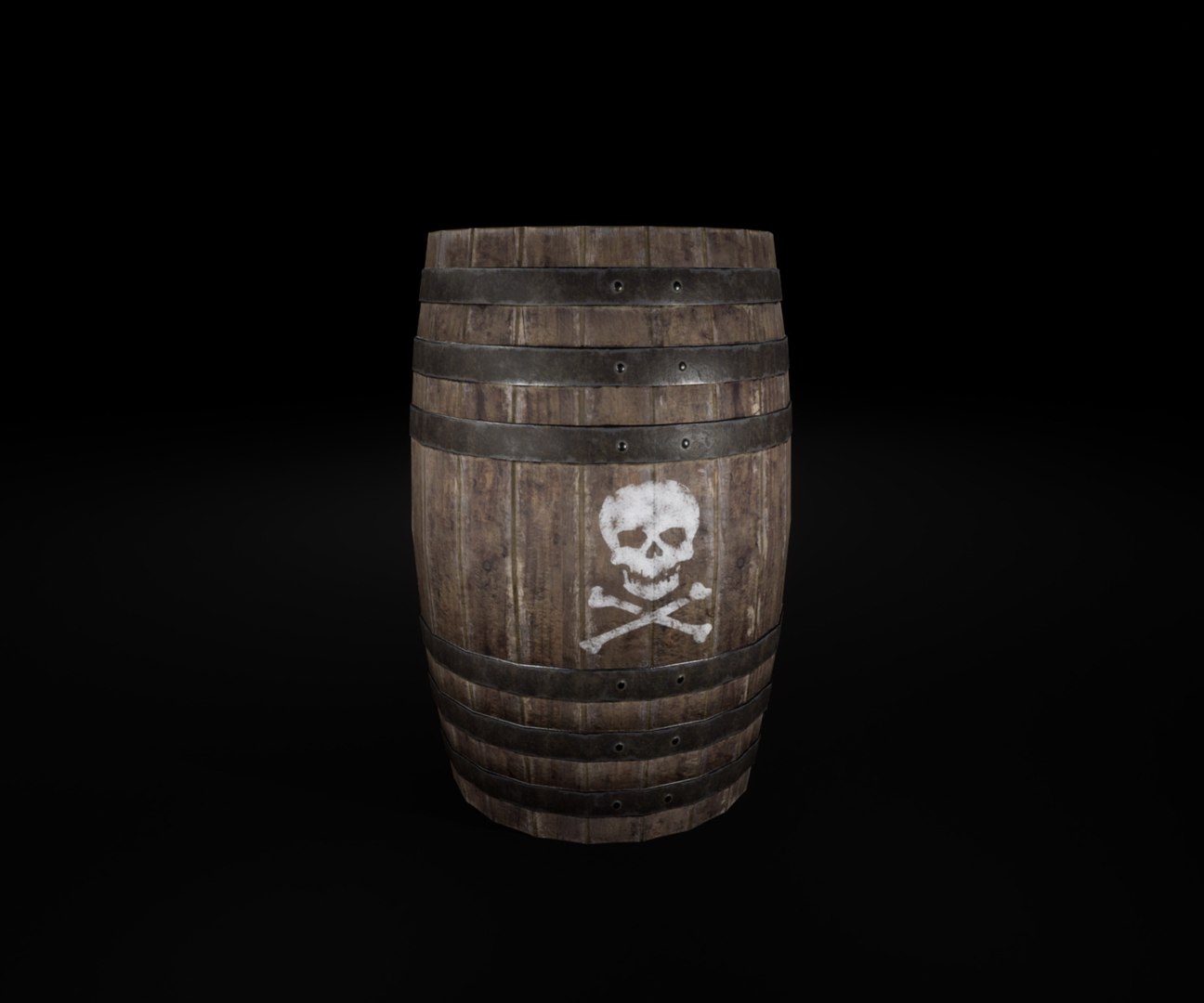 3D Explosive Barrel - TurboSquid 1551608