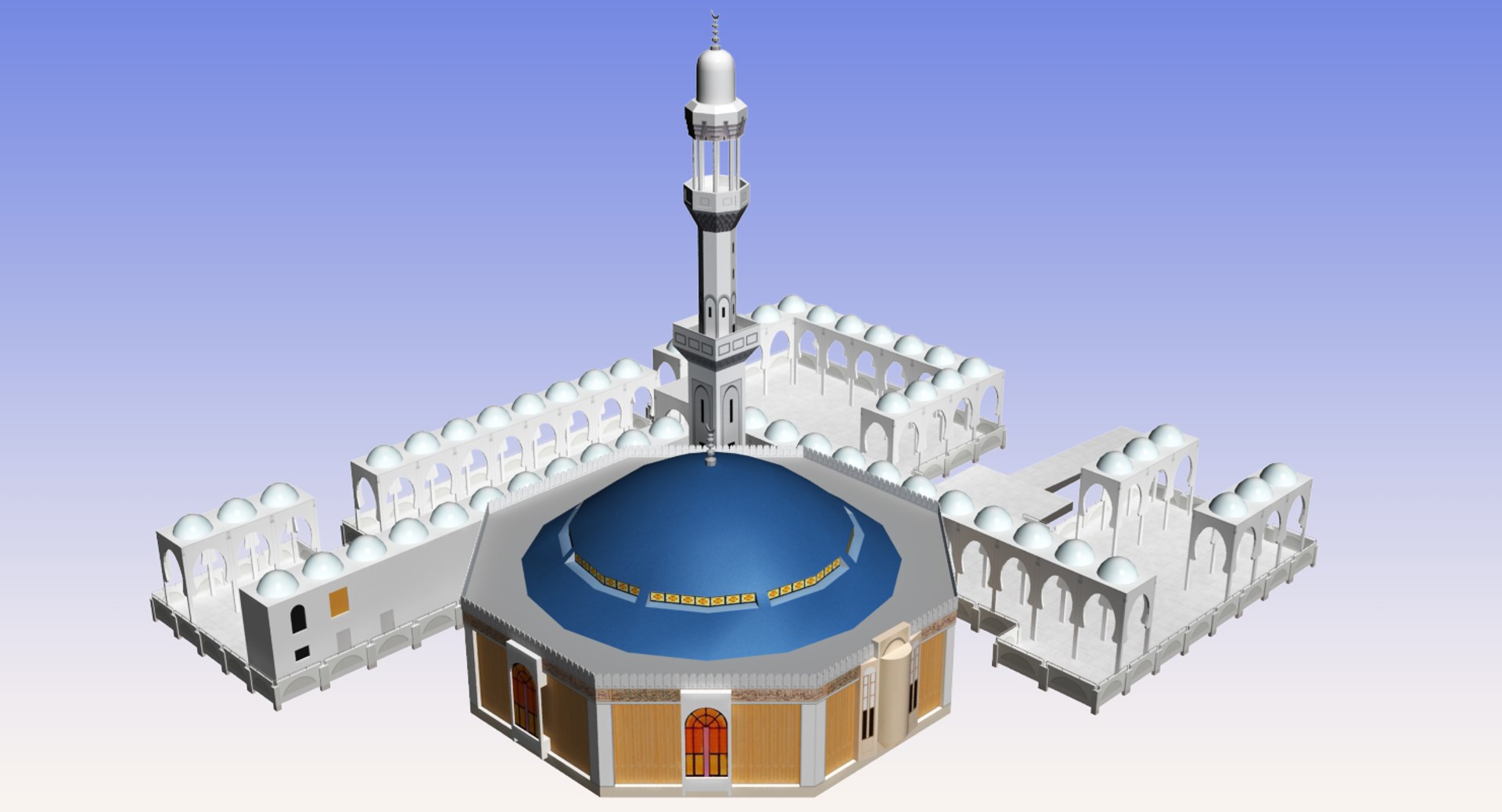 Al Rahma Mosque Jeddah 3D Model - TurboSquid 1226066