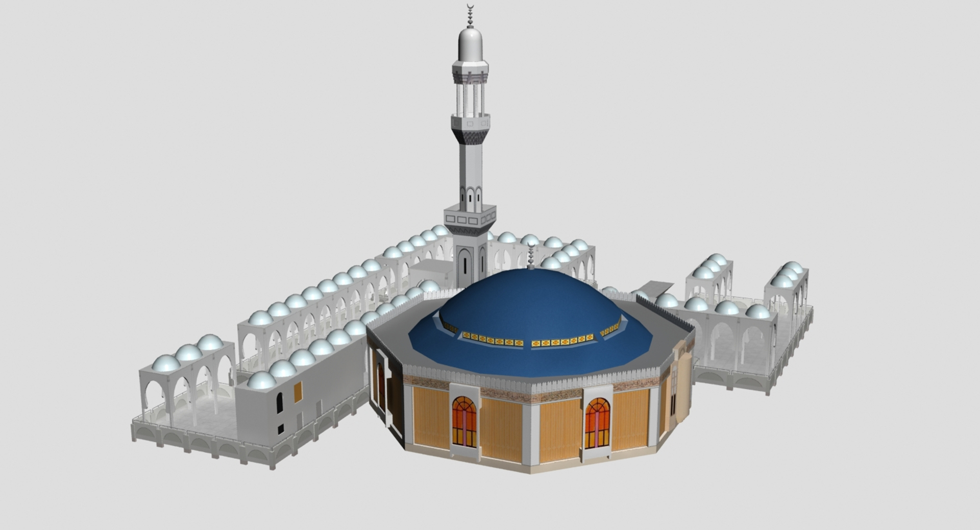 Al Rahma Mosque Jeddah 3D Model - TurboSquid 1226066