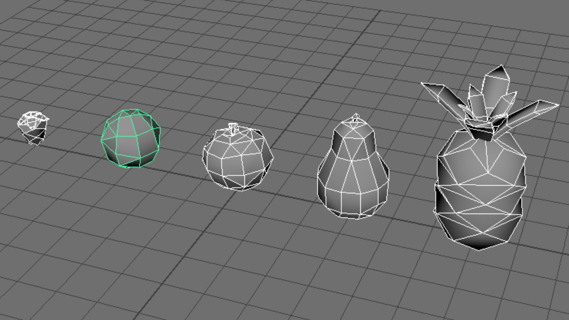 3D Low Poly Fruits , 3D Maya, Unity, FBX, OBJ Files - TurboSquid 2123225
