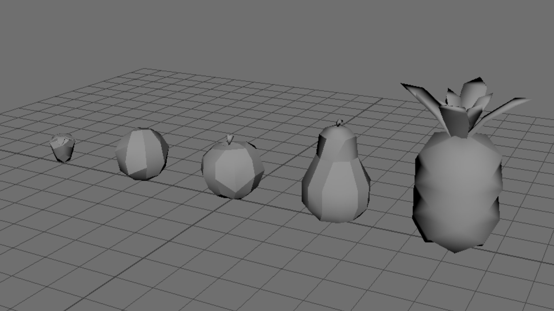 3D Low Poly Fruits , 3D Maya, Unity, FBX, OBJ Files - TurboSquid 2123225