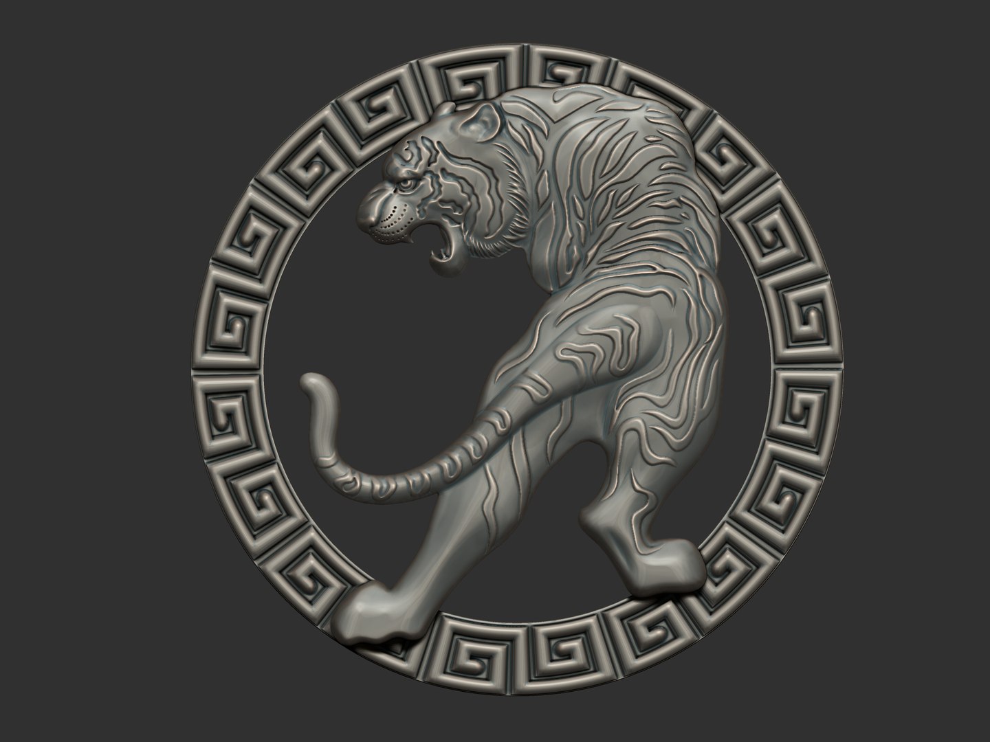 Tiger Pendant 3D Model - TurboSquid 2044549