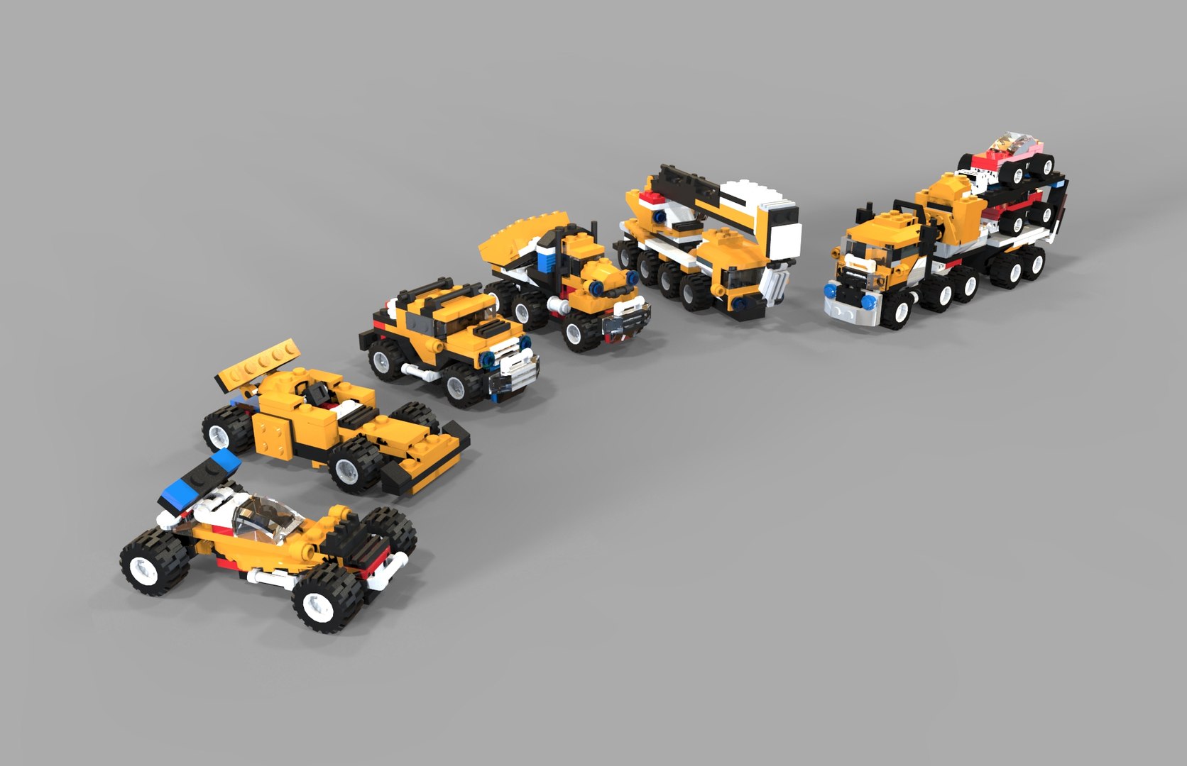 Lego Car Pack 3D Model - TurboSquid 1196482