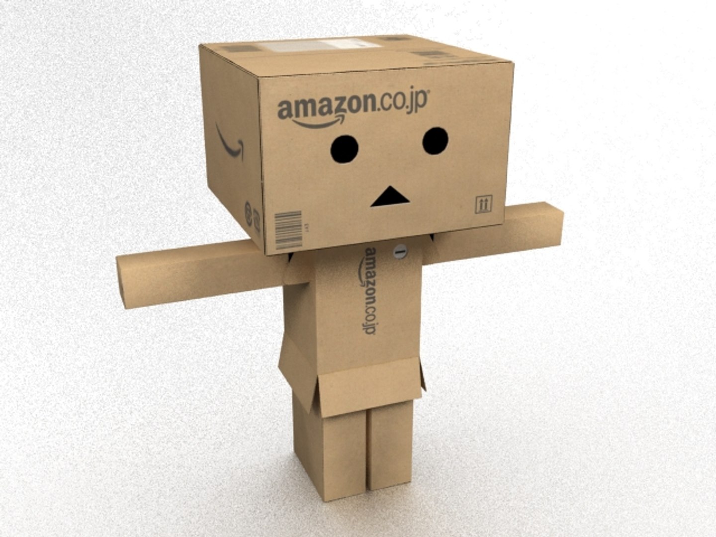 Danbo - Character Cardboard Boxes 3d Model