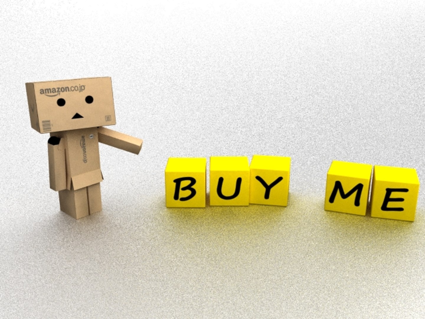 Danbo - Character Cardboard Boxes 3d Model