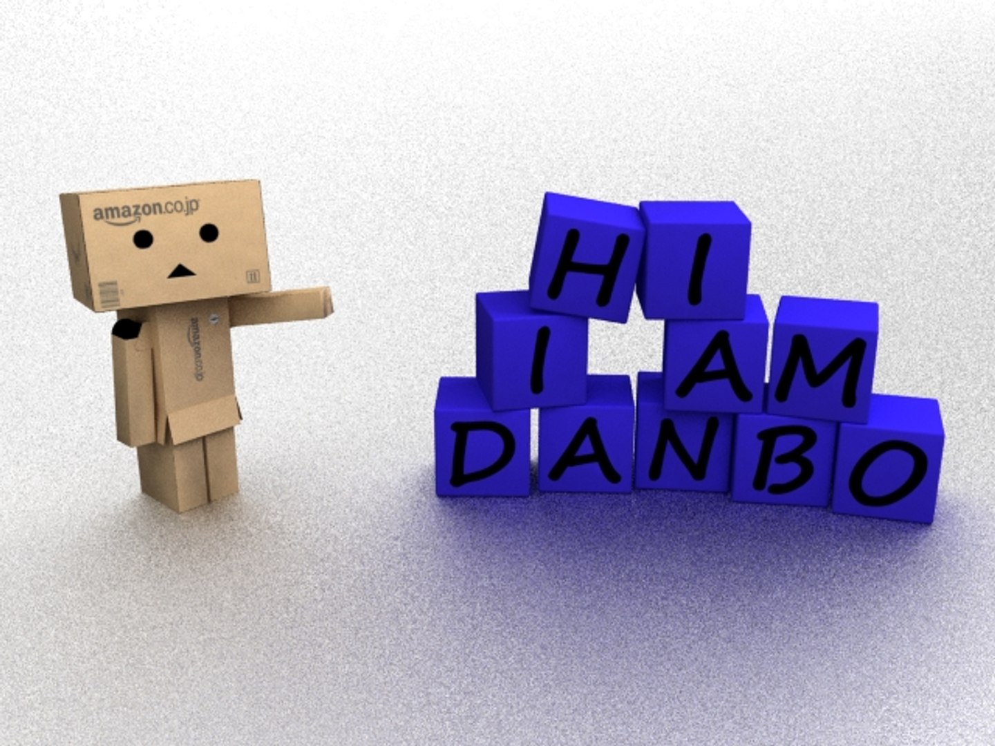 Danbo - Character Cardboard Boxes 3d Model