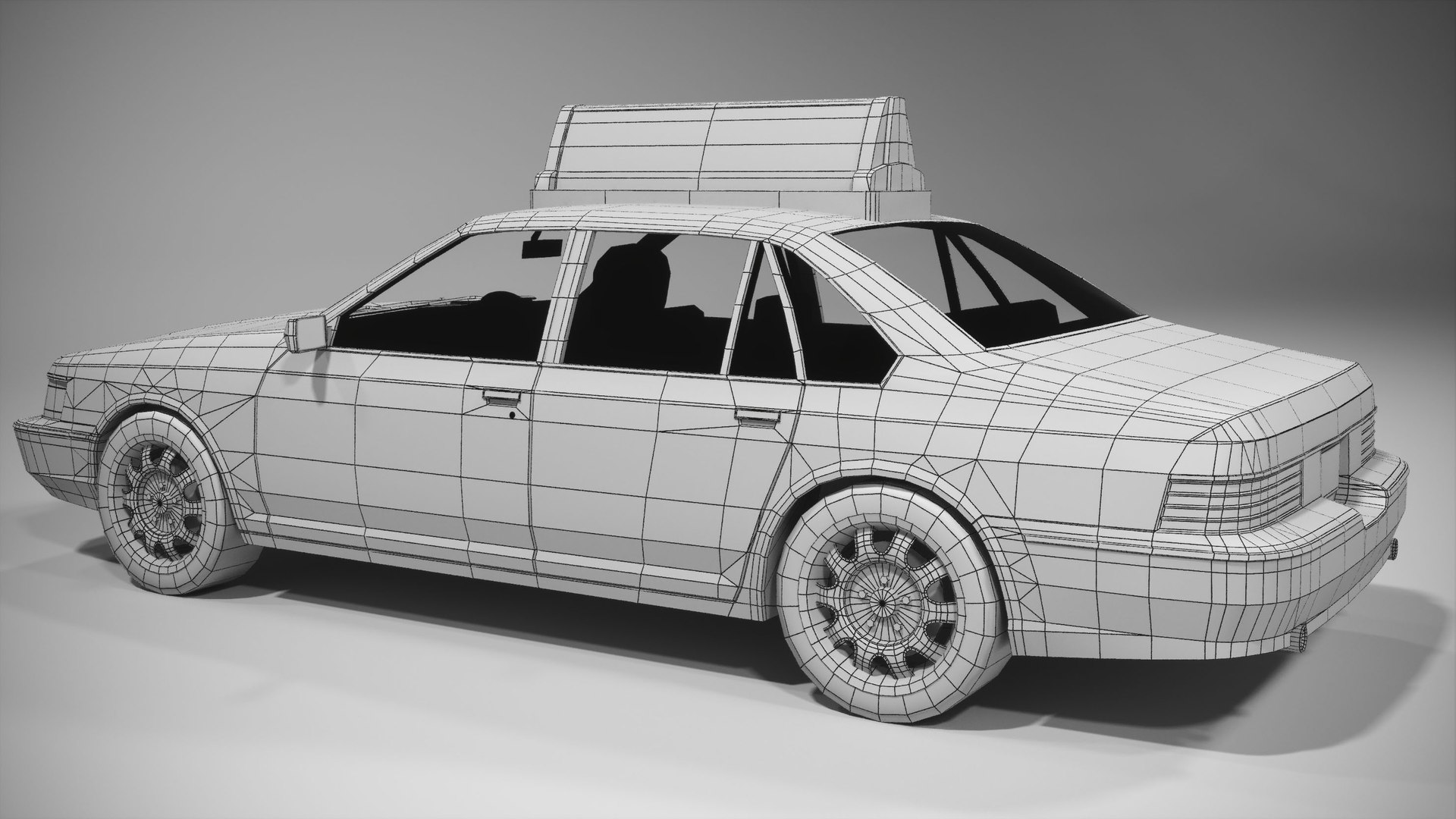 3D Generic Lowpoly Taxi Thompson 3D - TurboSquid 2177620