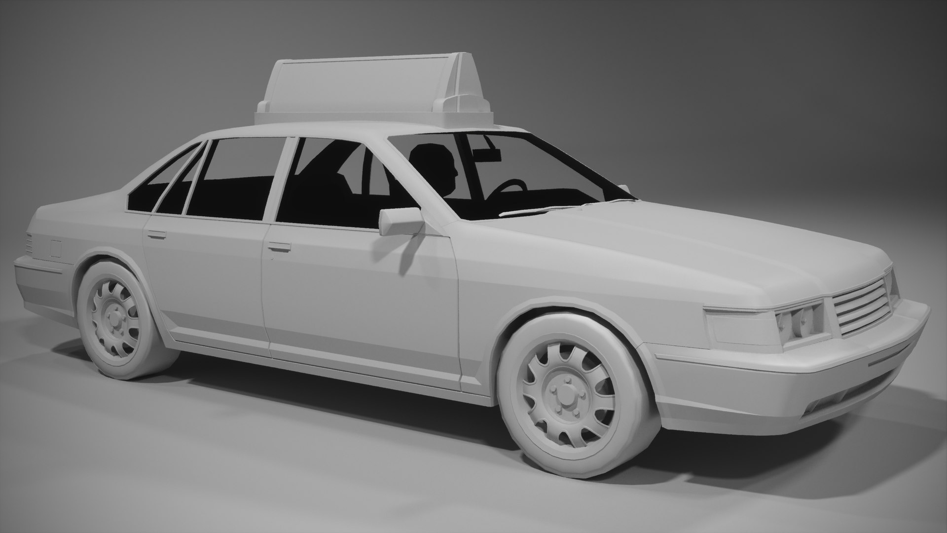 3D Generic Lowpoly Taxi Thompson 3D - TurboSquid 2177620