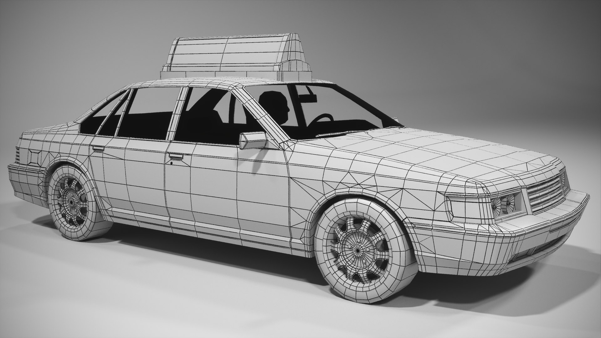 3D Generic Lowpoly Taxi Thompson 3D - TurboSquid 2177620