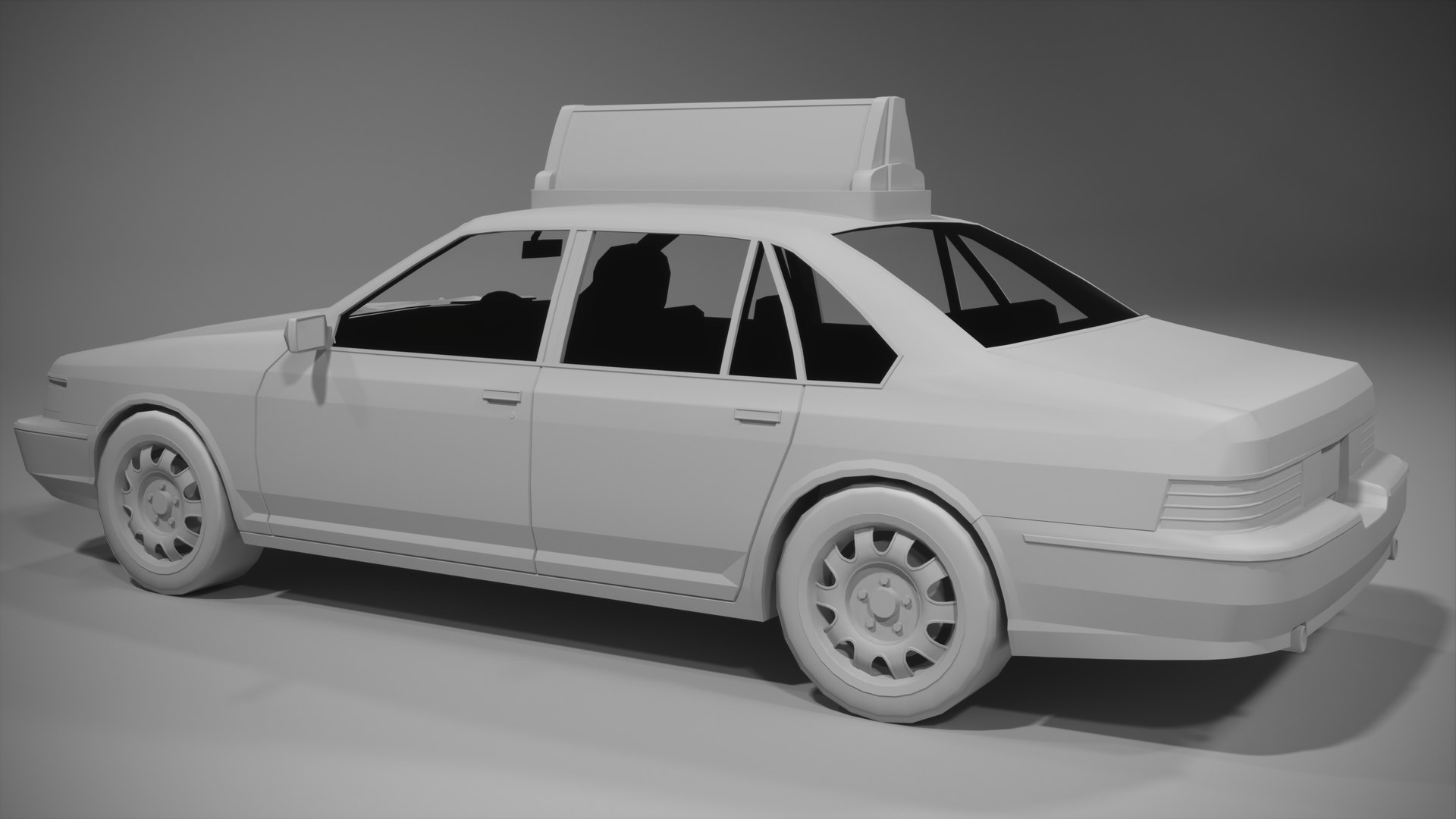 3D Generic Lowpoly Taxi Thompson 3D - TurboSquid 2177620