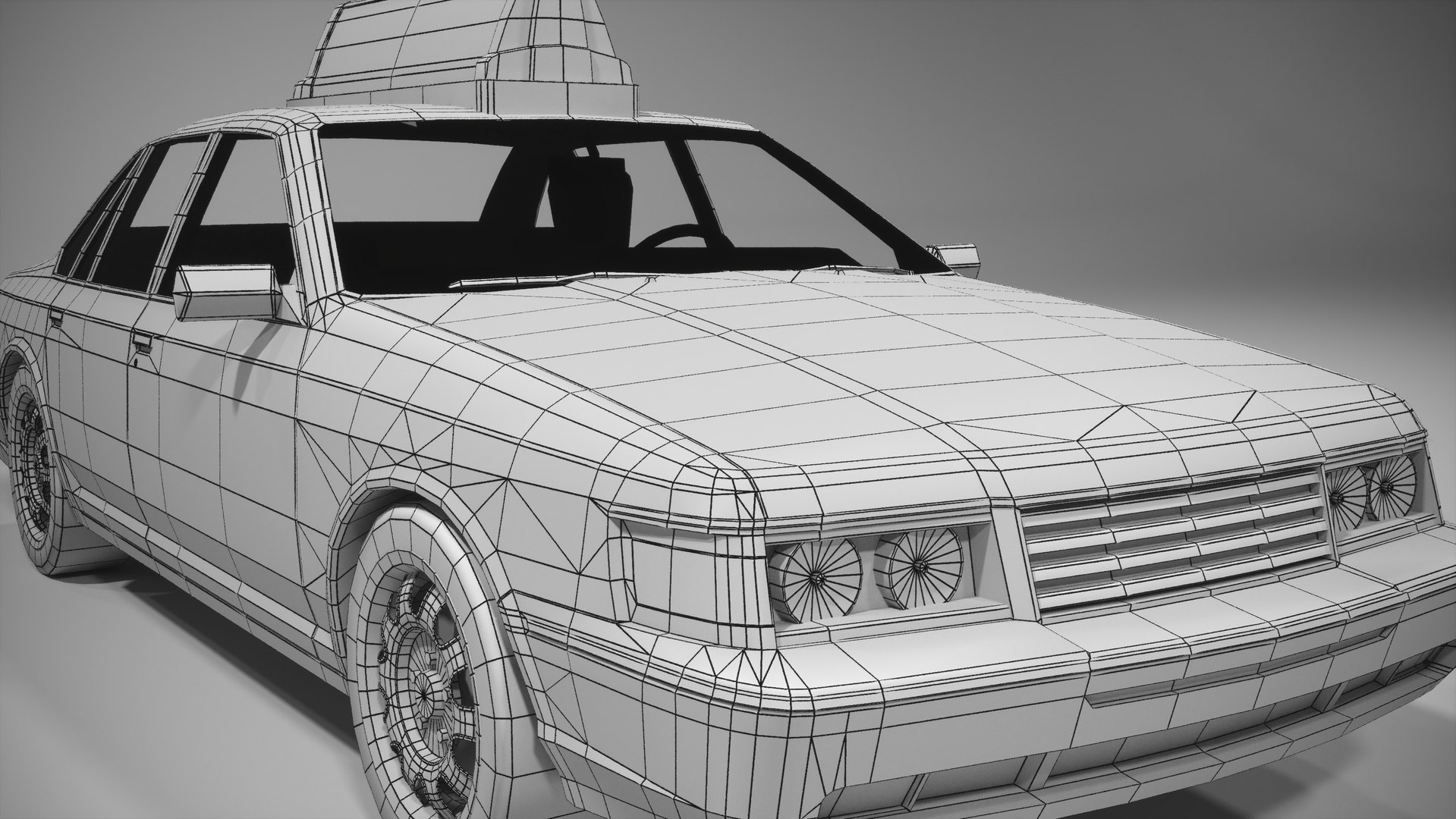 3D Generic Lowpoly Taxi Thompson 3D - TurboSquid 2177620