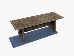 Free 3D Wooden Bench Models - Available For Download On TurboSquid